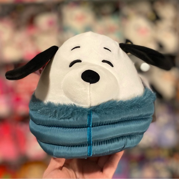 Squishmallows | Toys | Snoopy Blue Puffer Jacket 65 Peanuts Christmas Squishmallows 224 | Poshmark